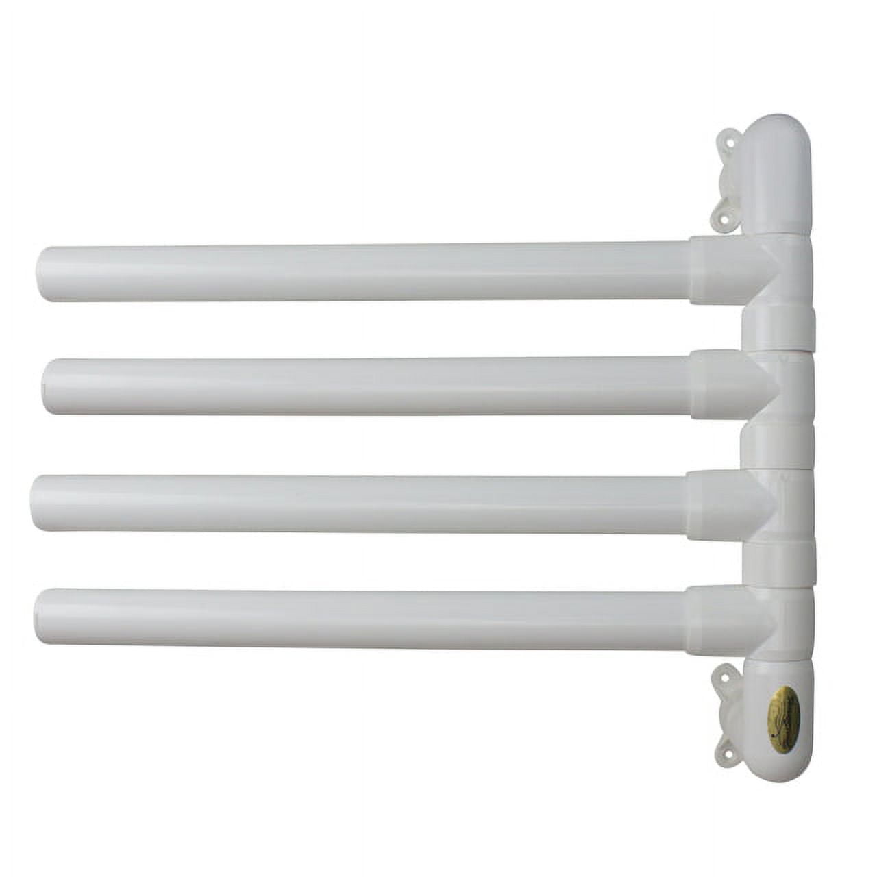 The Original Hanging Towel Rack - 4 Towel Model - White - Walmart.com