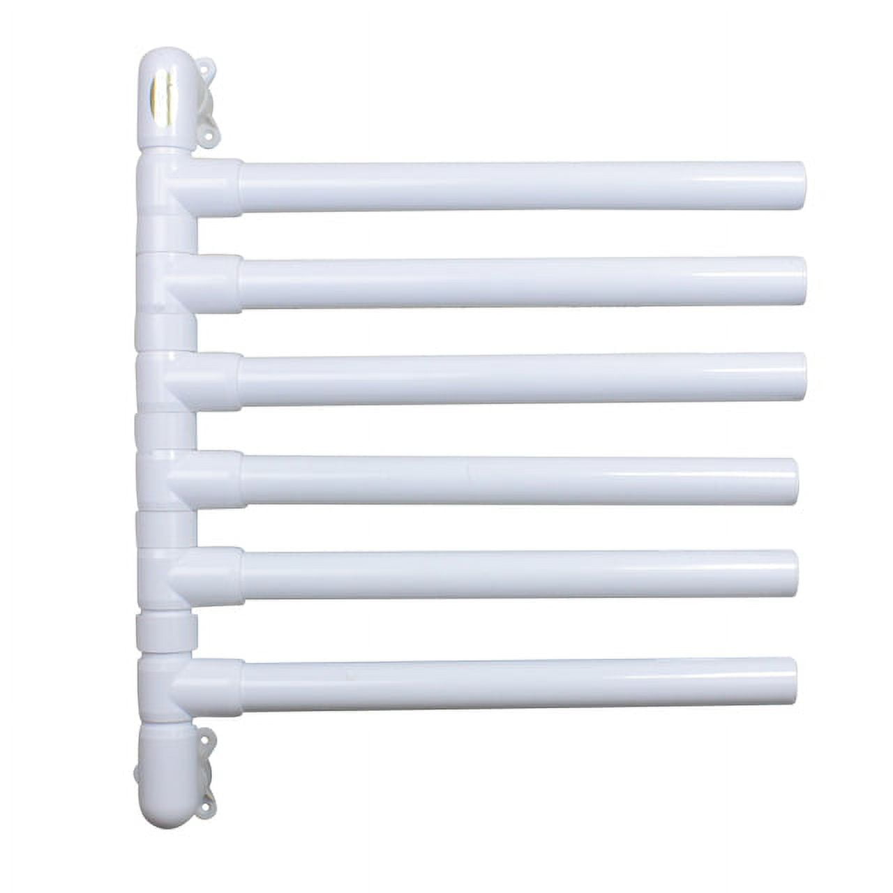 The Original Hanging Towel Rack - 6 Towel Model - White - Walmart.com