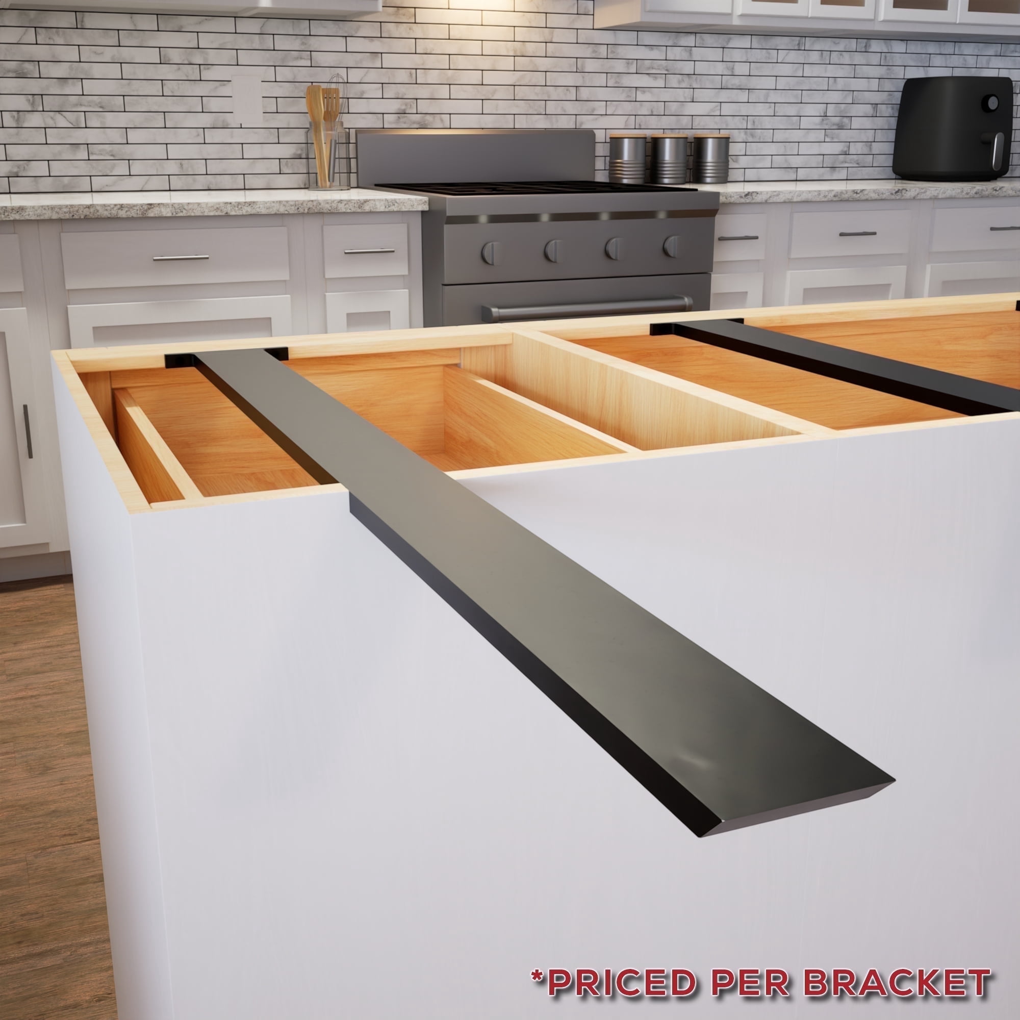 The Original™ Hidden Island Countertop Support Bracket (18 inch ...