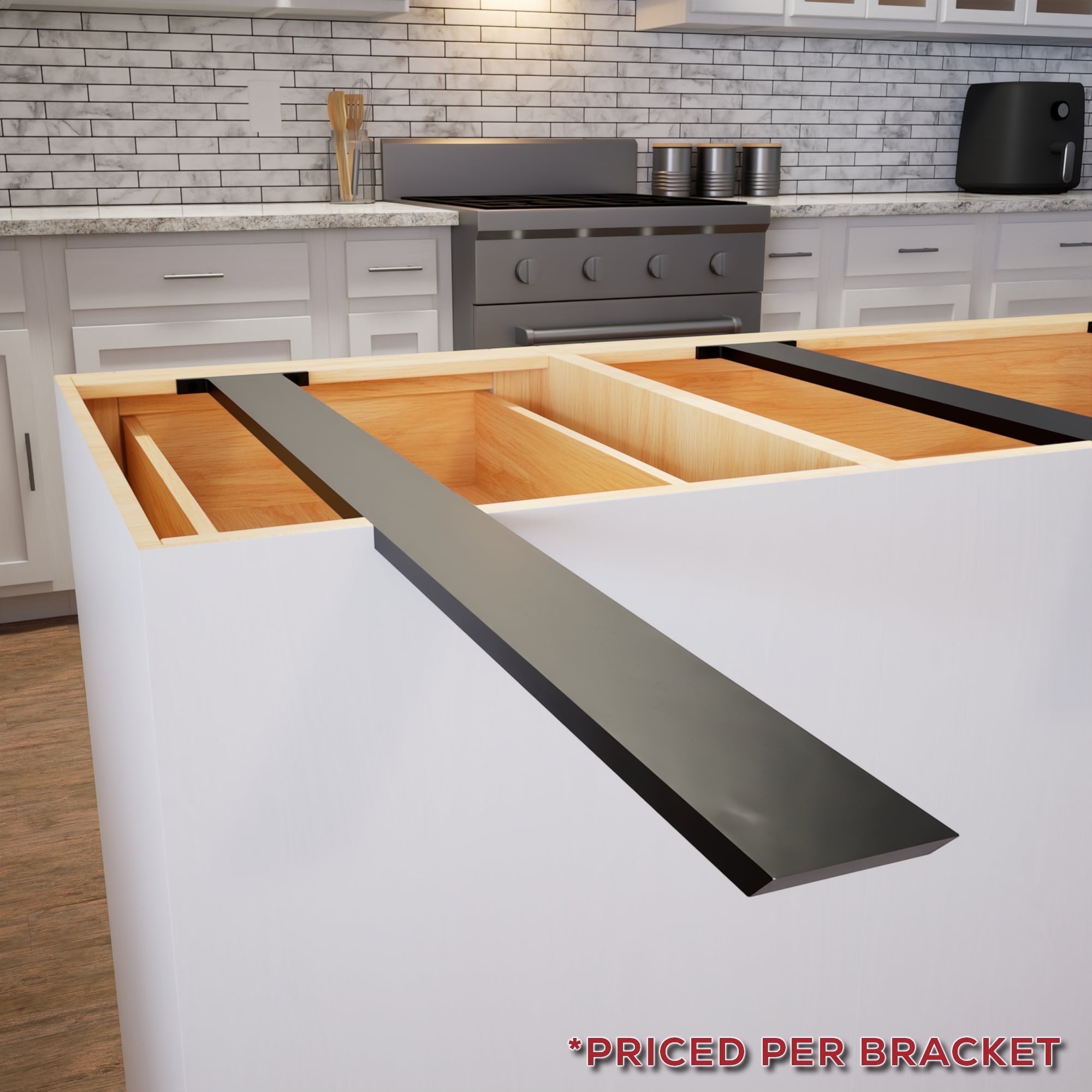 The Original™ Hidden Island Support Bracket (36 inch, Steel) - Walmart.com
