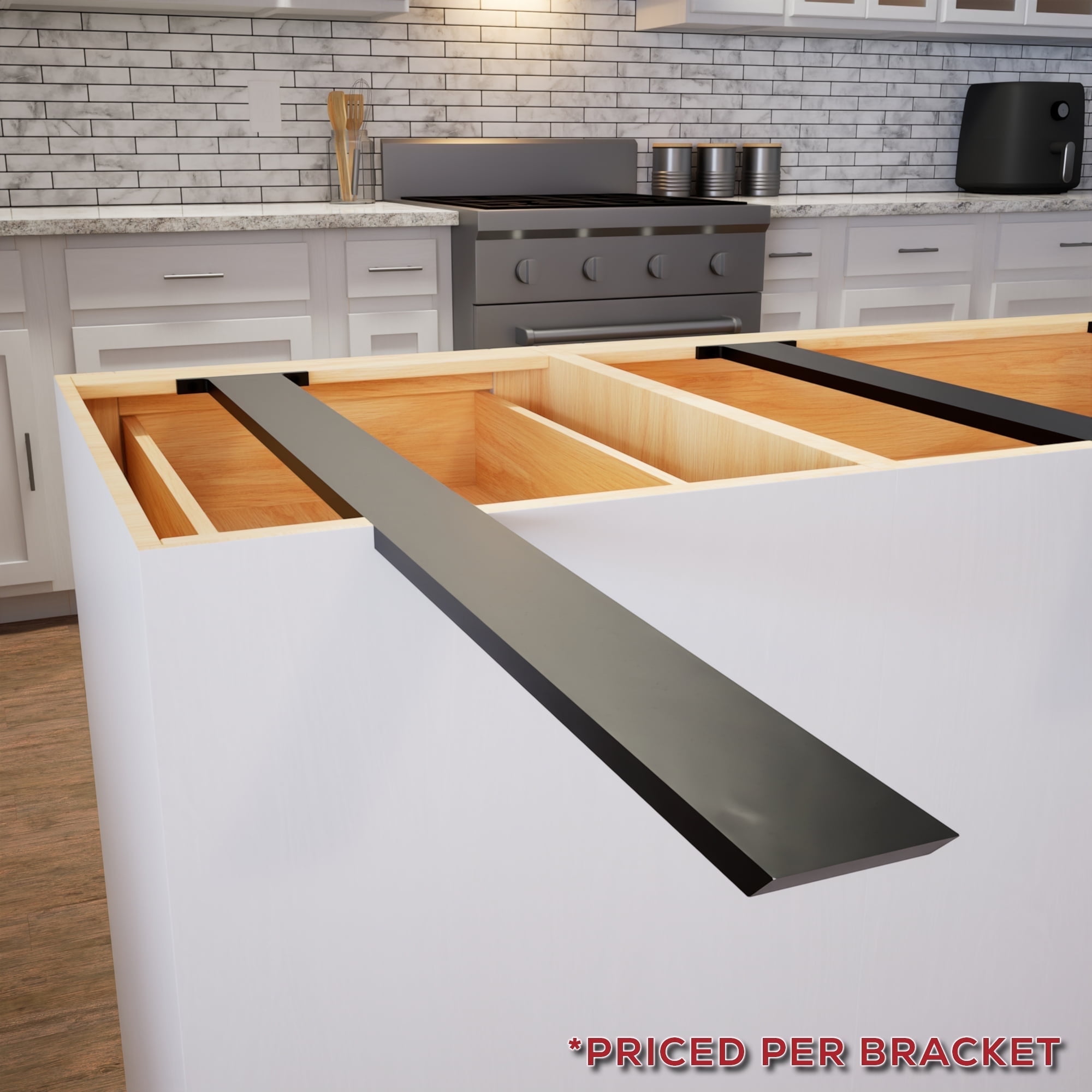 The Original Granite Bracket Hidden Island Support Bracket, 44 Inch ...