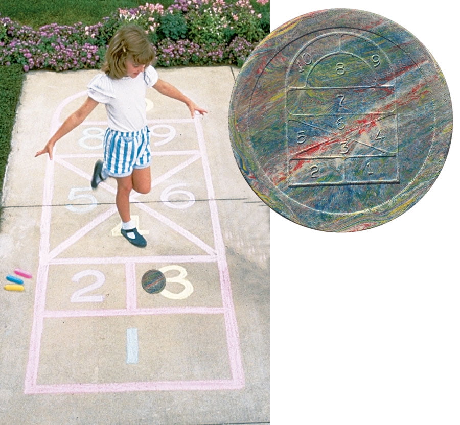 The Original Hoppy Taw From 1953 Hopscotch Marker (ONE random color ...
