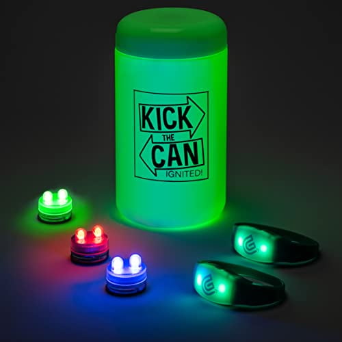 The Original Kick The Can Ignited Game with Glow-in-The-Dark LED Game ...
