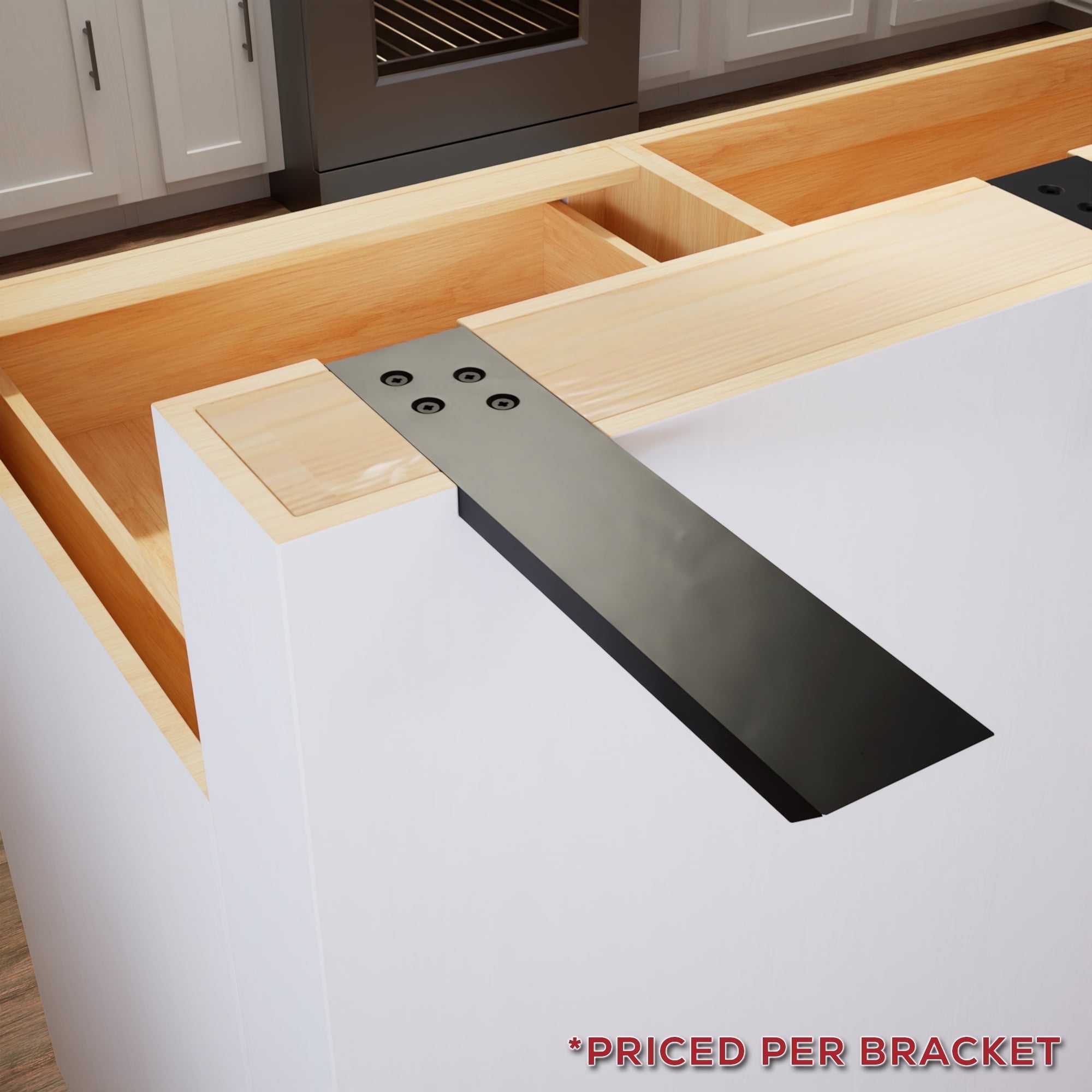 The Original™ L Bracket Countertop Support Bracket (08 inch, Steel ...