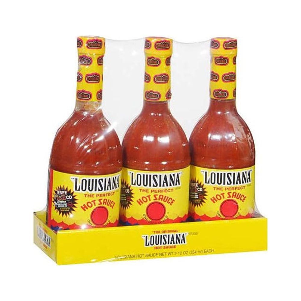 The Original Louisiana Brand Hot Sauce, 3 count, 12 oz - Adds Flavor ...
