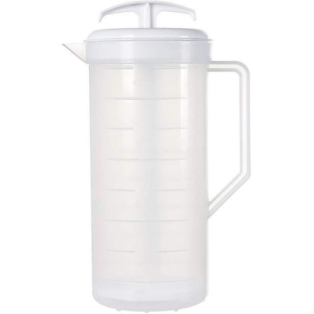The Original MixStir Milk Mixer Jug - White, Drink Powder Lid, Great ...