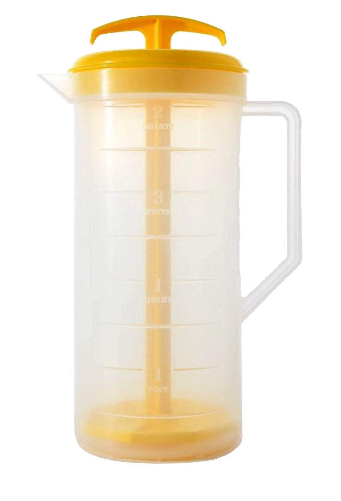 JBK MixStir 2 Qt Plastic Mixing Pitcher with Lid and Plunger - Walmart.com