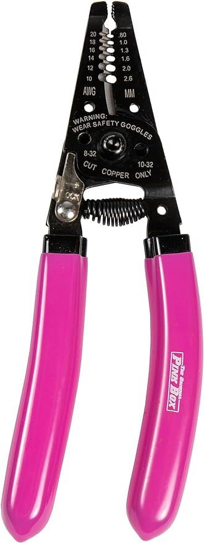 The Original Pink Box 7-Inch Spring Loaded Wire Stripper and Cutter ...