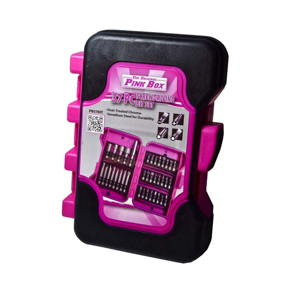 The Original Pink Box PB37BIT 37-Piece Screwdriving Bit Set - Walmart.com