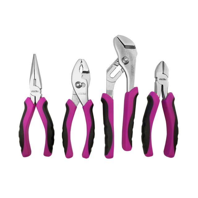 The Original Pink Box PB4PL 4-Piece Plier Set, Pink - Walmart.com