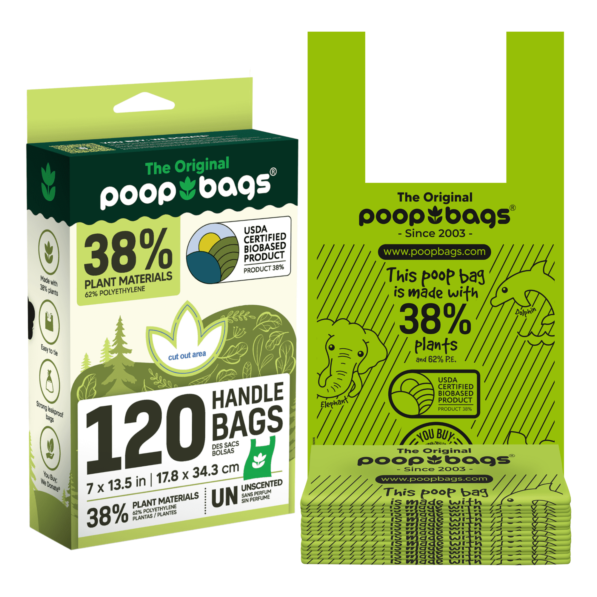The Original Poop Bags - Biodegradable, Thick, Disposable Pet Waste ...