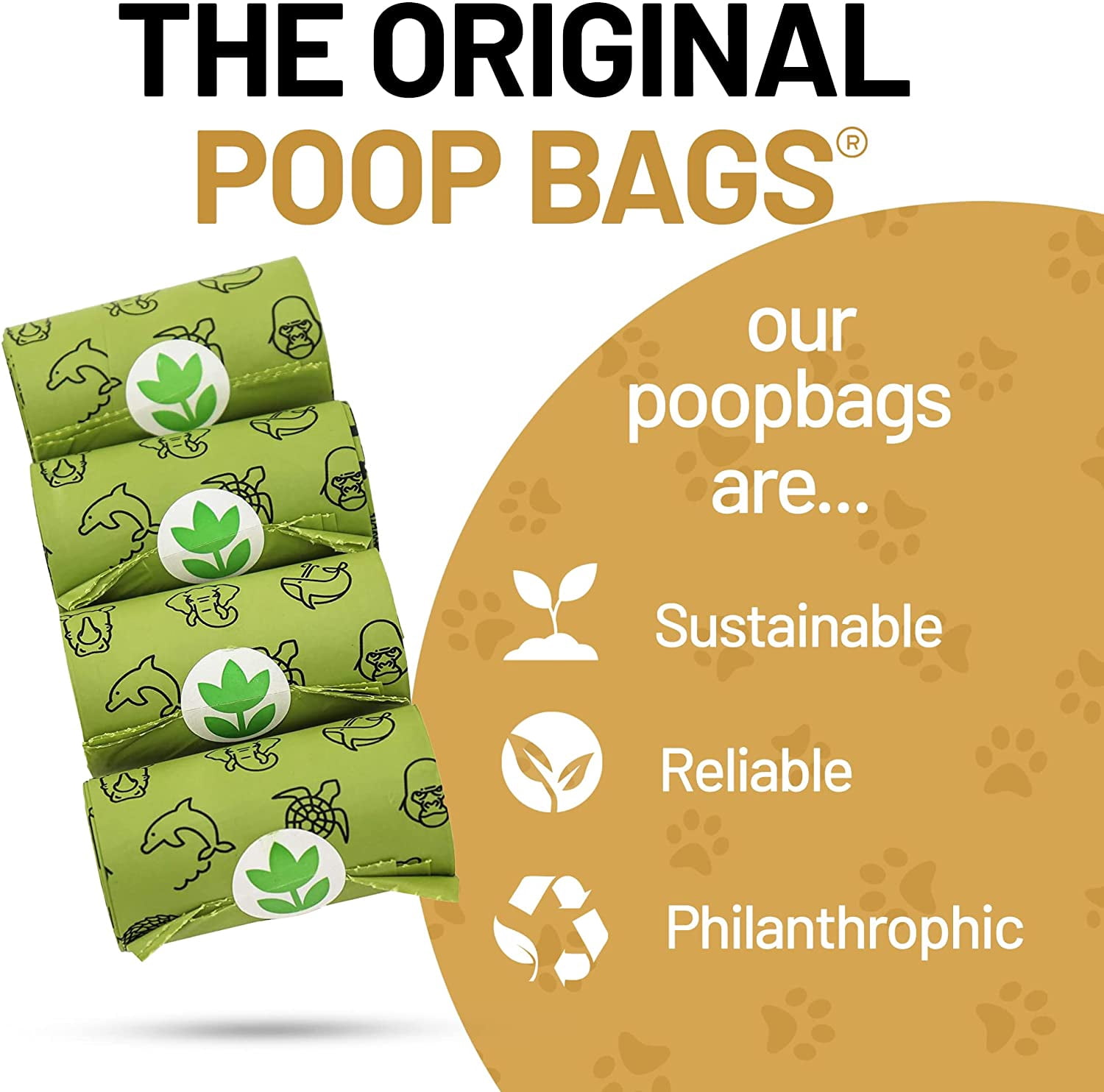The Original Poop Bags® Dog Waste Bags, Compostable Leash Countdown ...