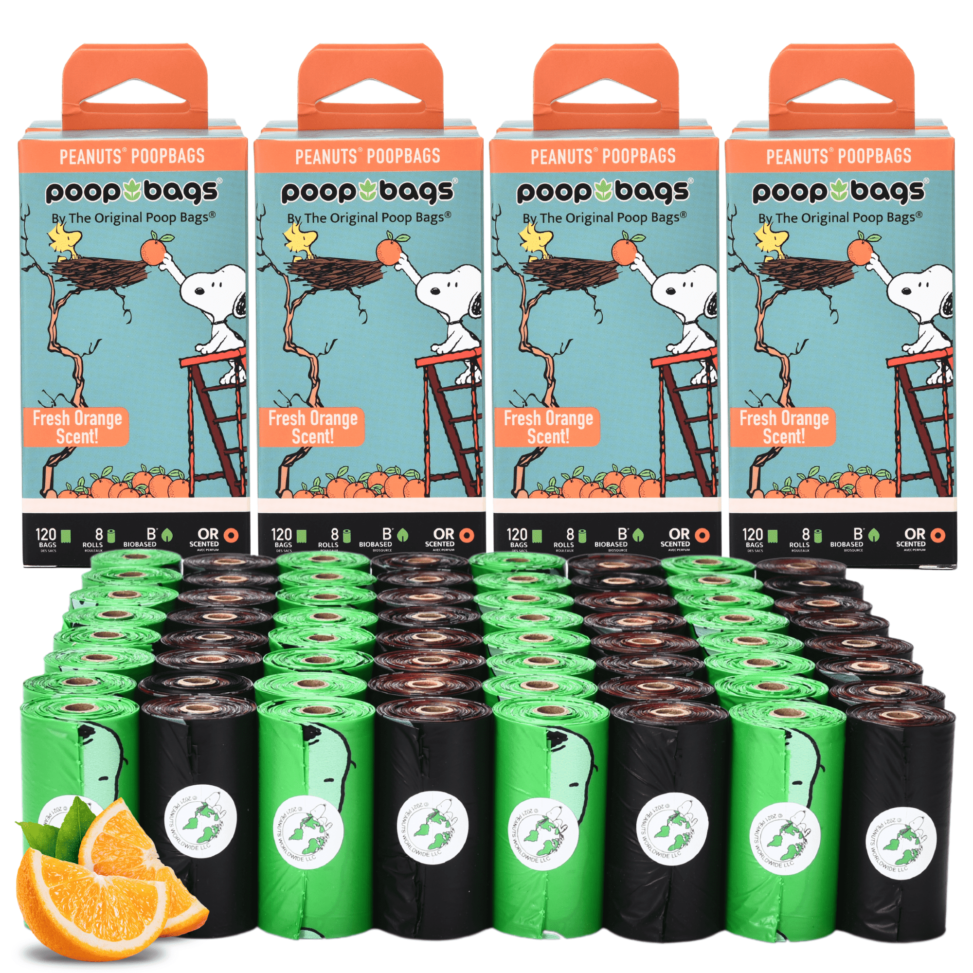 The Original Poop Bags® Dog Waste Bags, Exclusive Snoopy Orange Scented ...