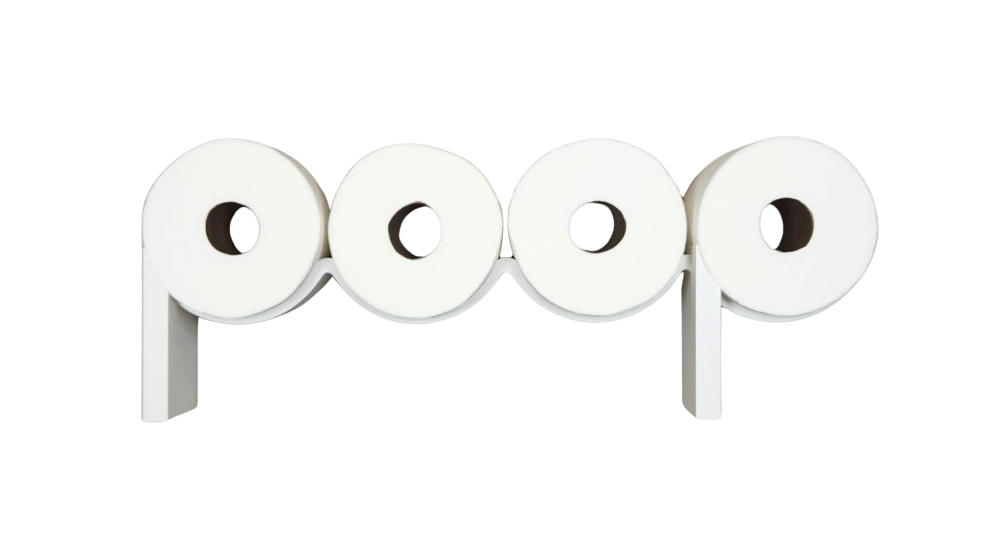 The Original Poop Toilet Paper Holder - Functional and Fun! Bathroom ...