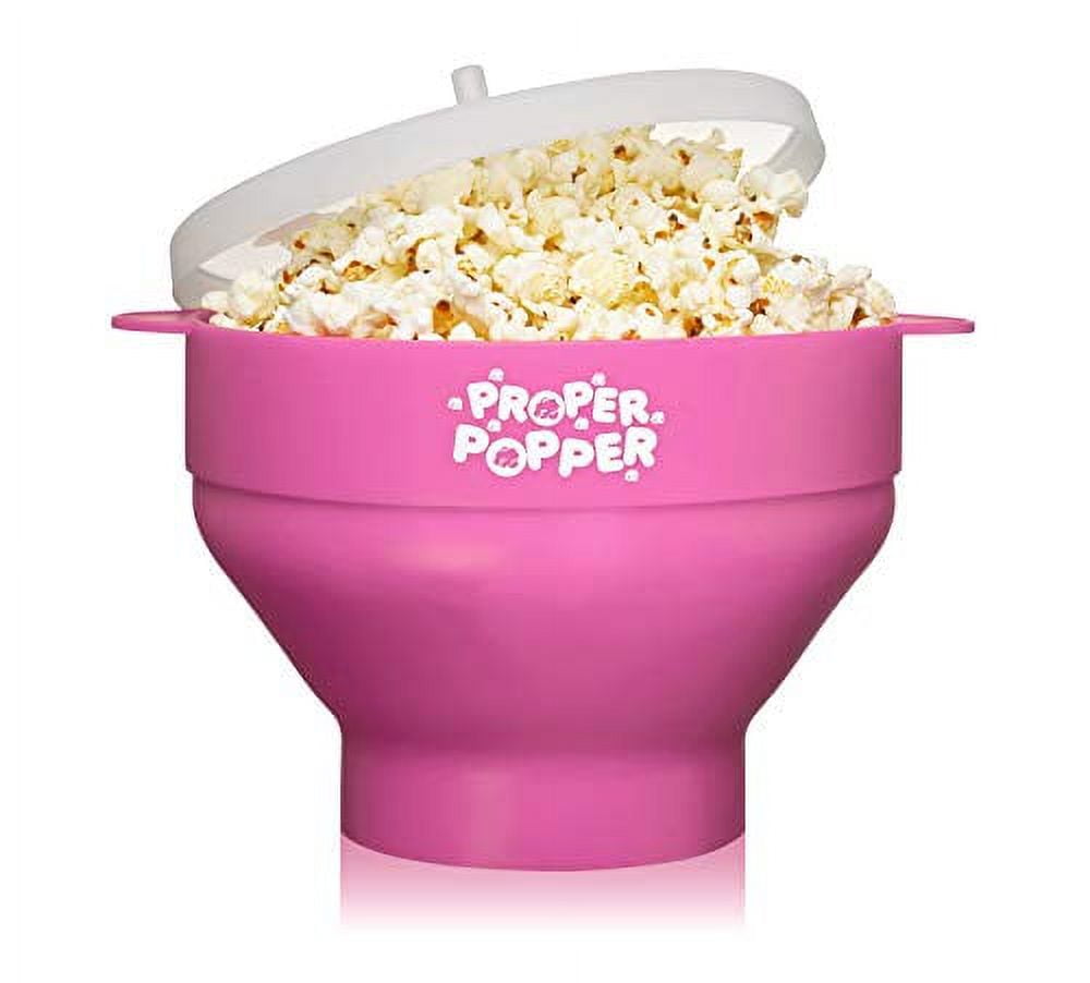 The Original Proper Popper Microwave Popcorn Popper, Silicone Popcorn ...