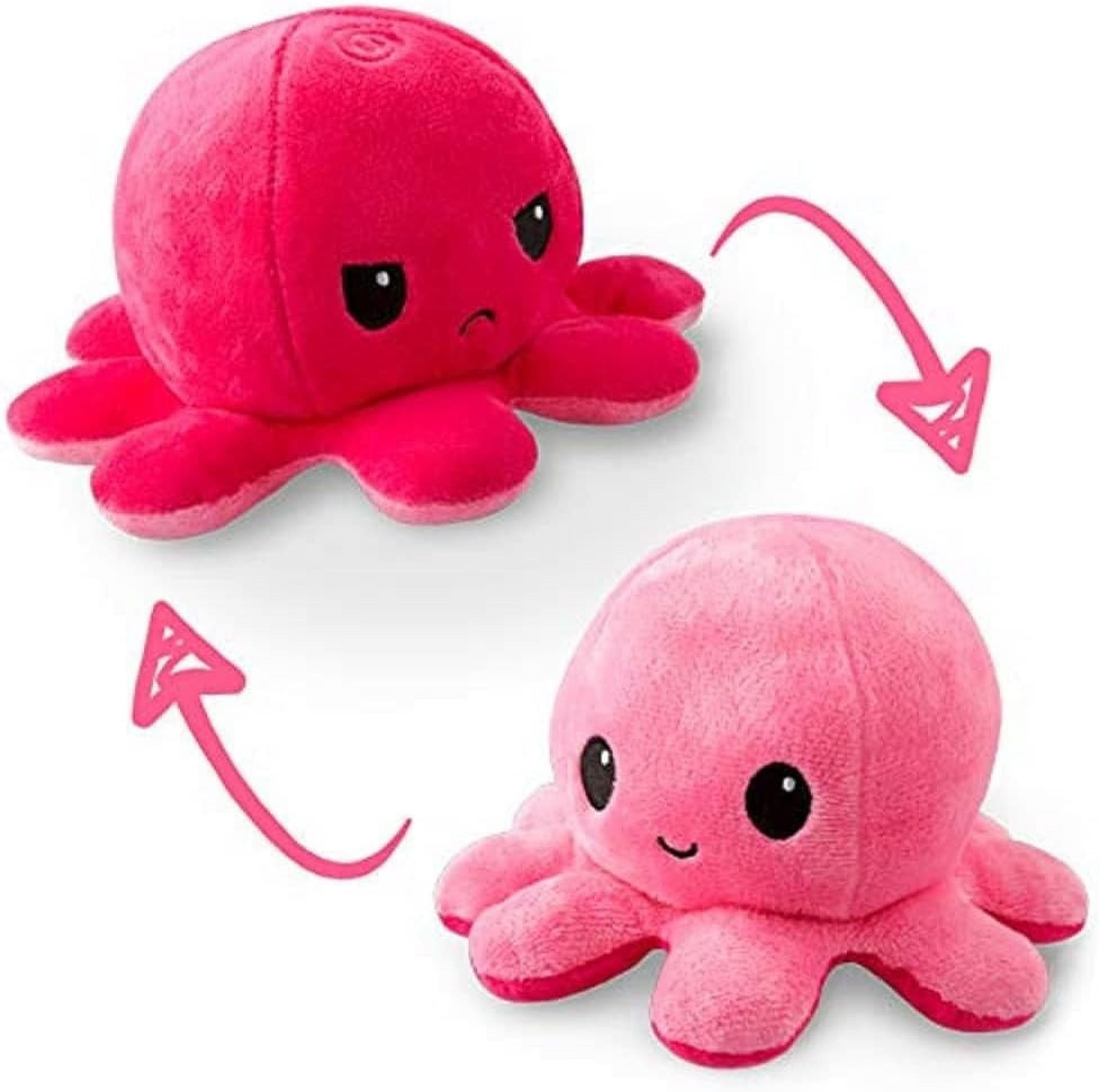 - The Original Reversible Octopus Plushie - Pink + Aqua - Cute Sensory ...