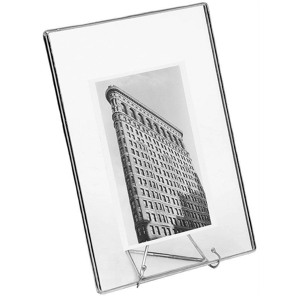 The Original SILVER CLEAR-GLASS Float 7x9 5x7 Frame by Bedford Downing ...