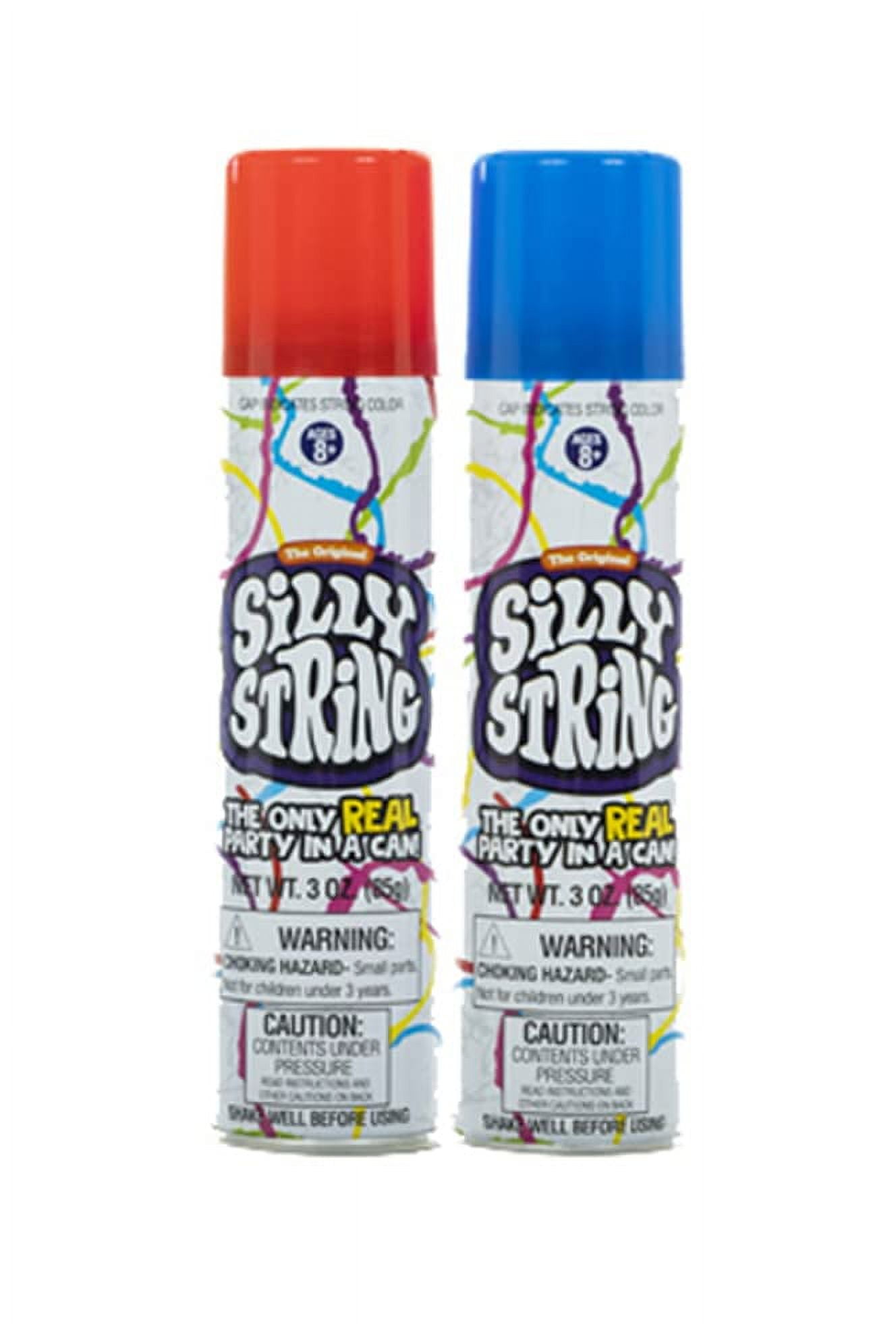 The Original Silly String! Silly String 2 pack, Assorted Colors, 3 oz ...