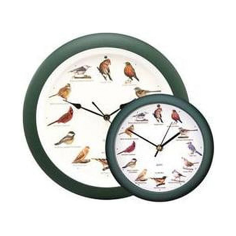 The Original Singing Bird Wall / Desk Sound Clock, 8 Inch, Green ...