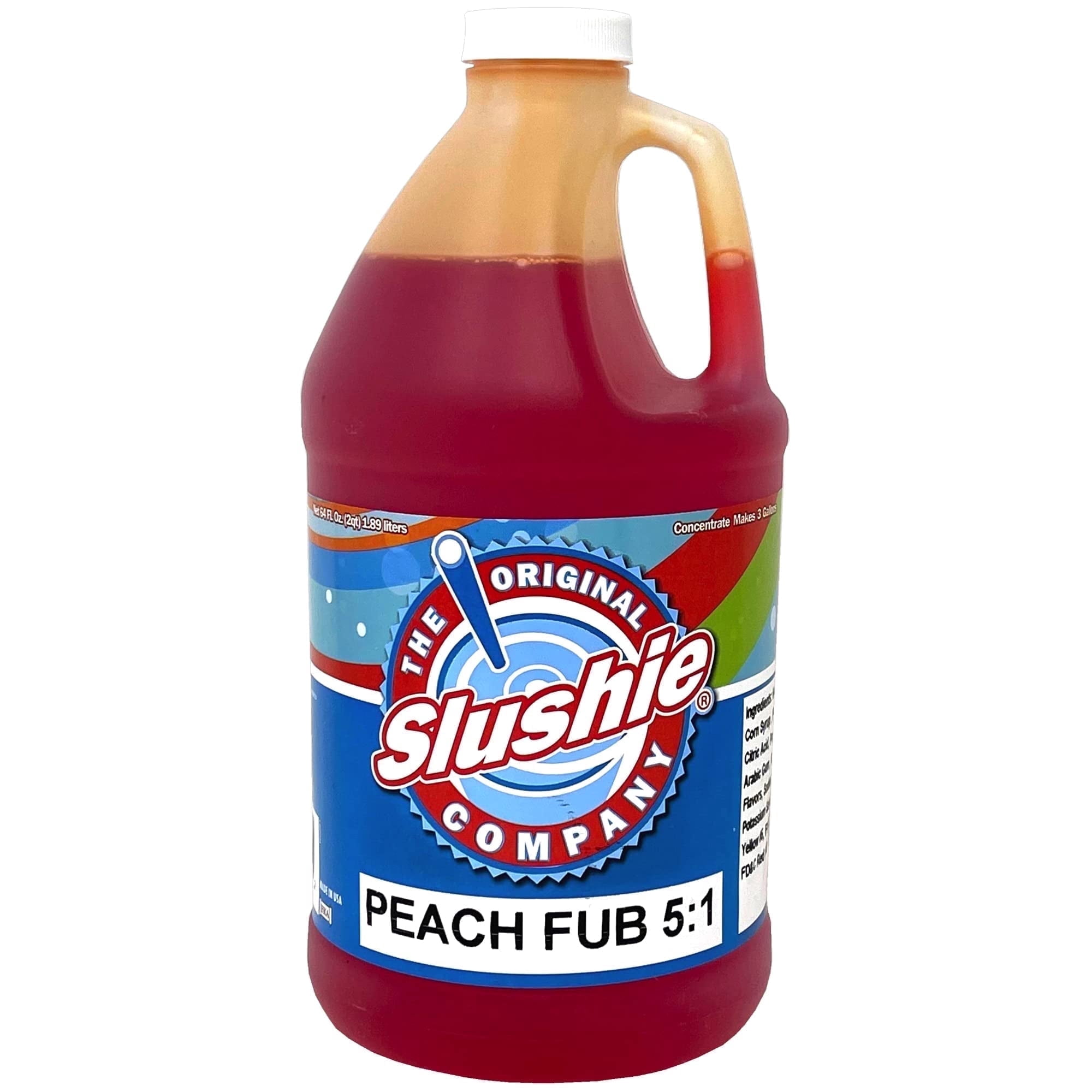 The Original Slushie Company, Peach Uncarbonated Syrup, 64 Fluid Ounce ...