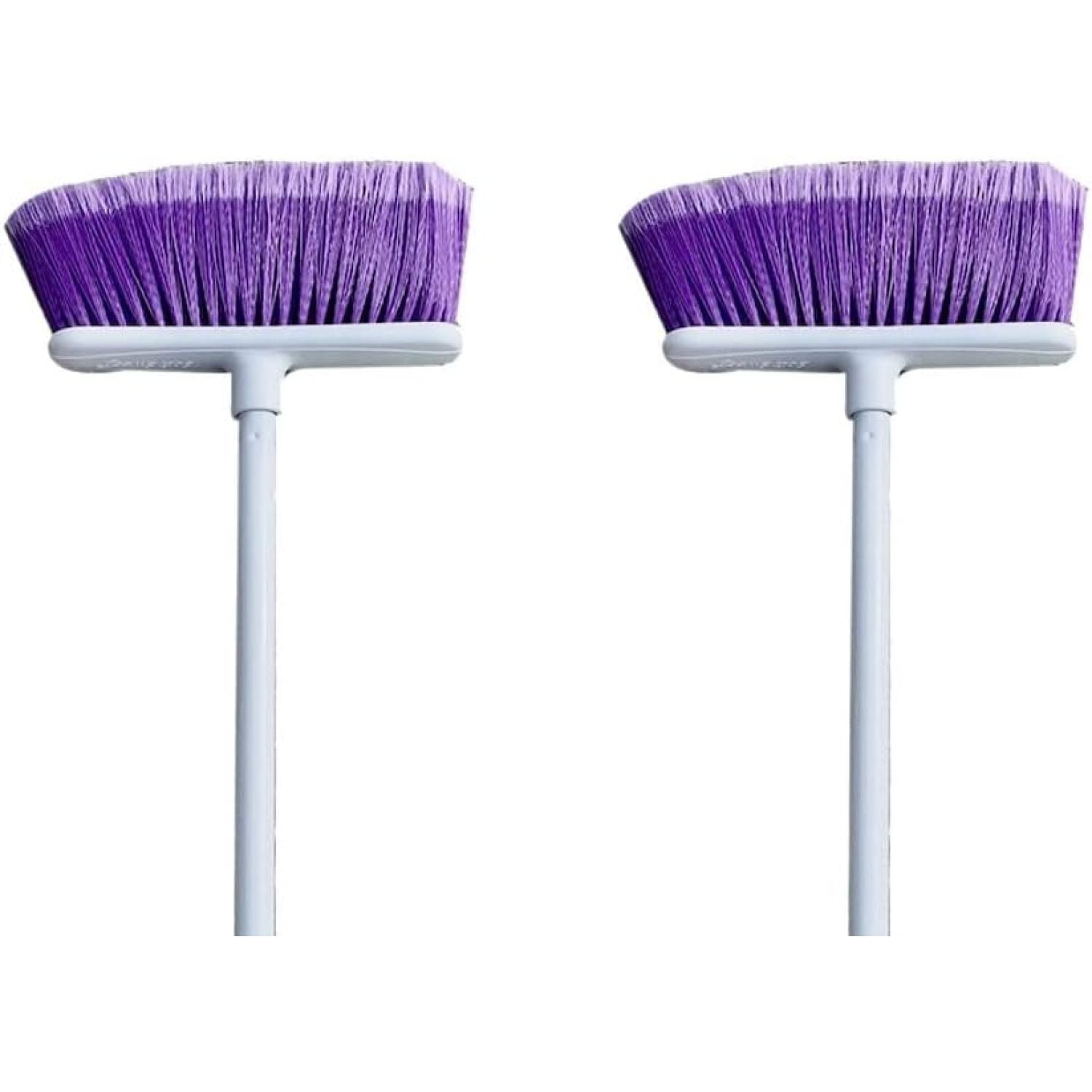 The Original Soft Sweep Magnetic Action Broom - 2 Purple Brooms ...