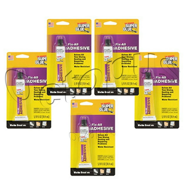 The Original Super Glue Fix All Adhesive 5 pieces (5/8 oz ea) Multi ...