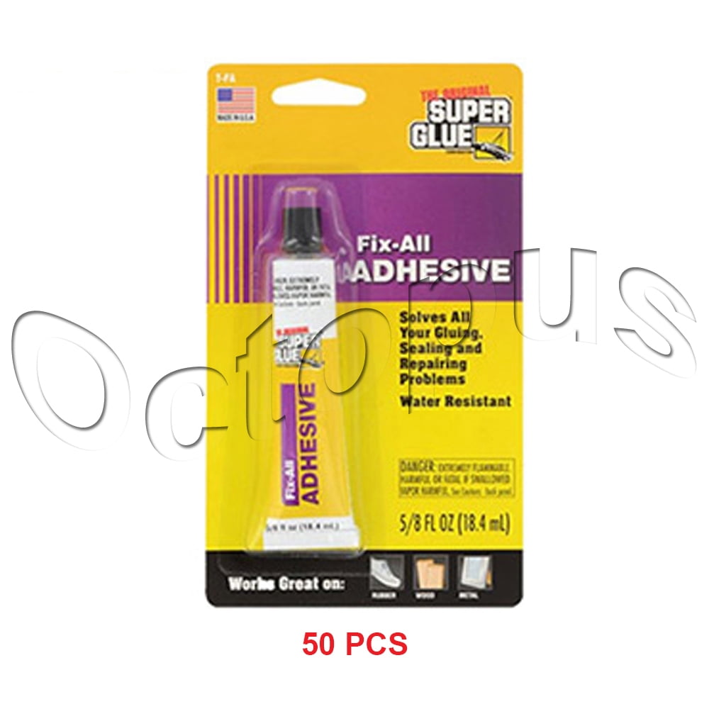 The Original Super Glue Fix All Adhesive 50 pieces (5/8 oz ea) Multi ...