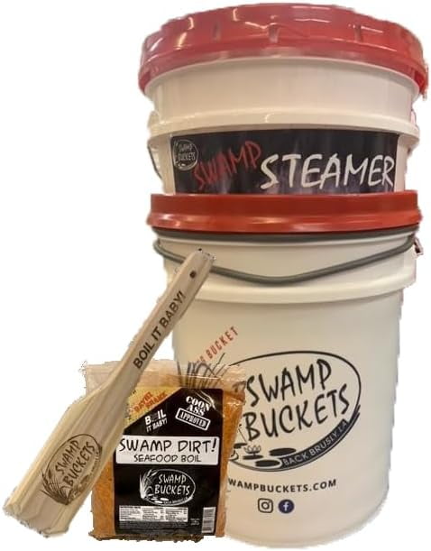 The Original Swamp Package Bucket with Black or Red Lid (Lid Color Will ...