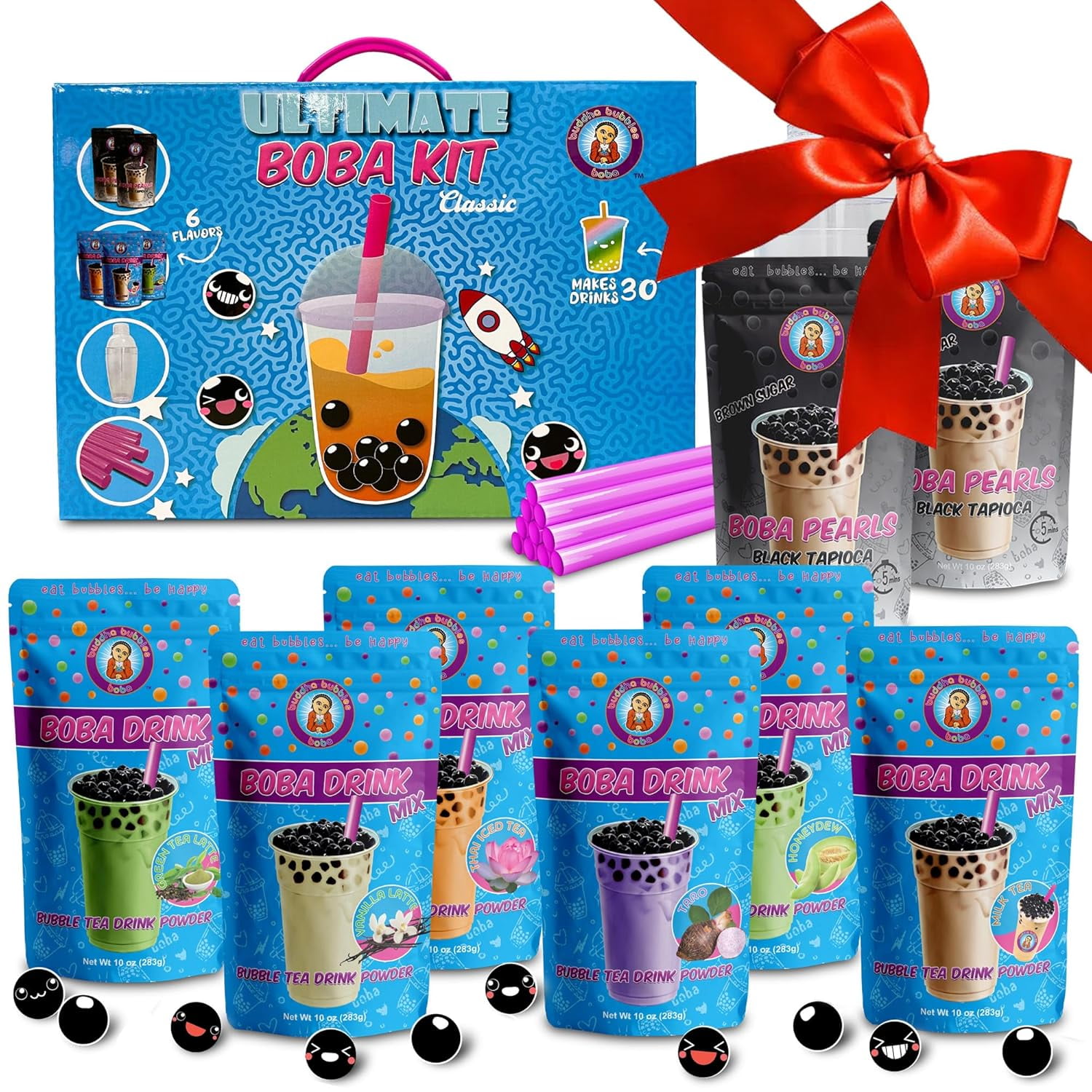 The Original ULTIMATE D.I.Y. Bubble Tea Party Kit *CLASSIC FLAVORS* by ...