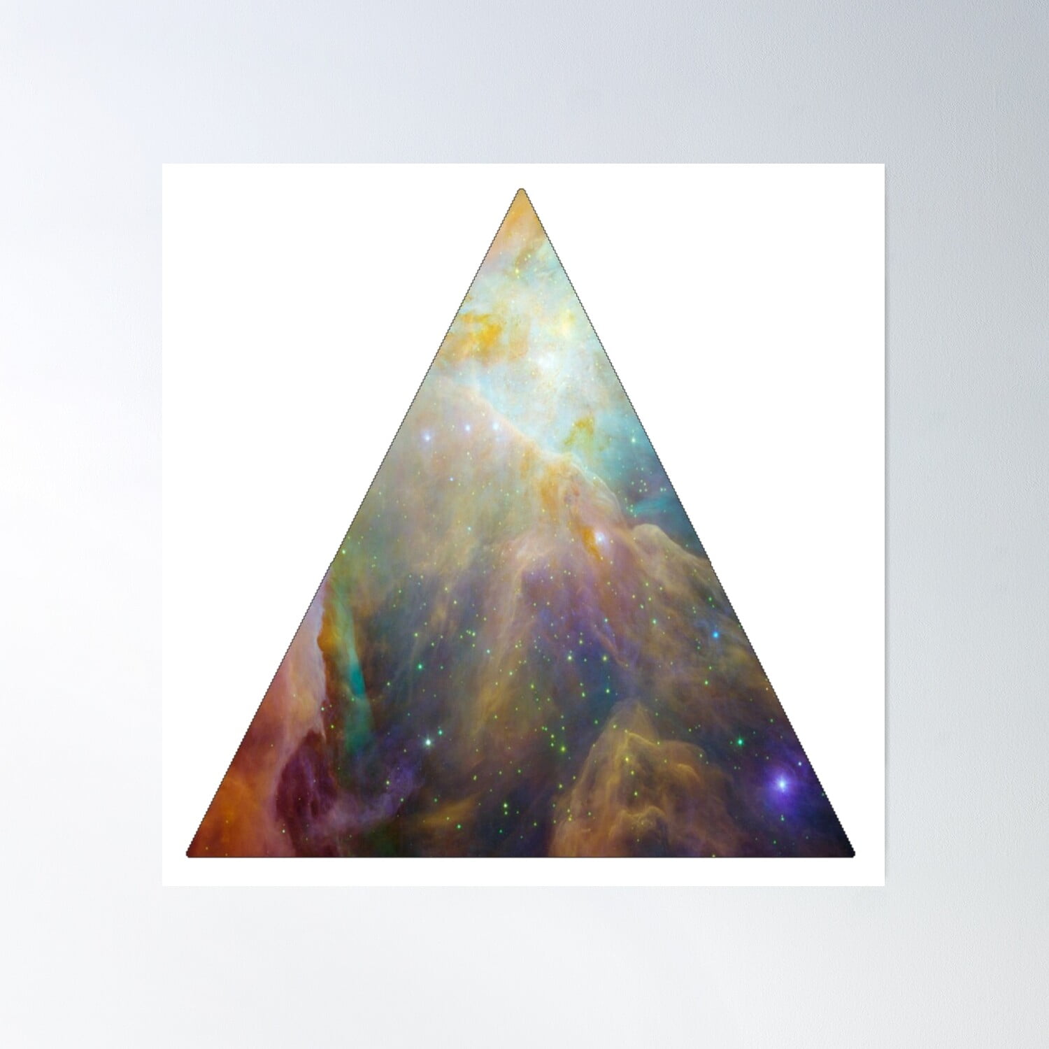 The Orion Nebula Triangle Poster Wall Art, Modern Wall Decor, 16x16 ...