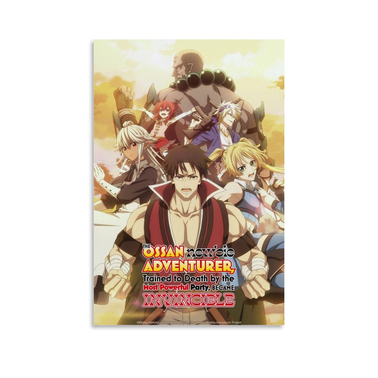 The Ossan Newbie Adventurer Anime Poster Canvas Wall Art Painting ...