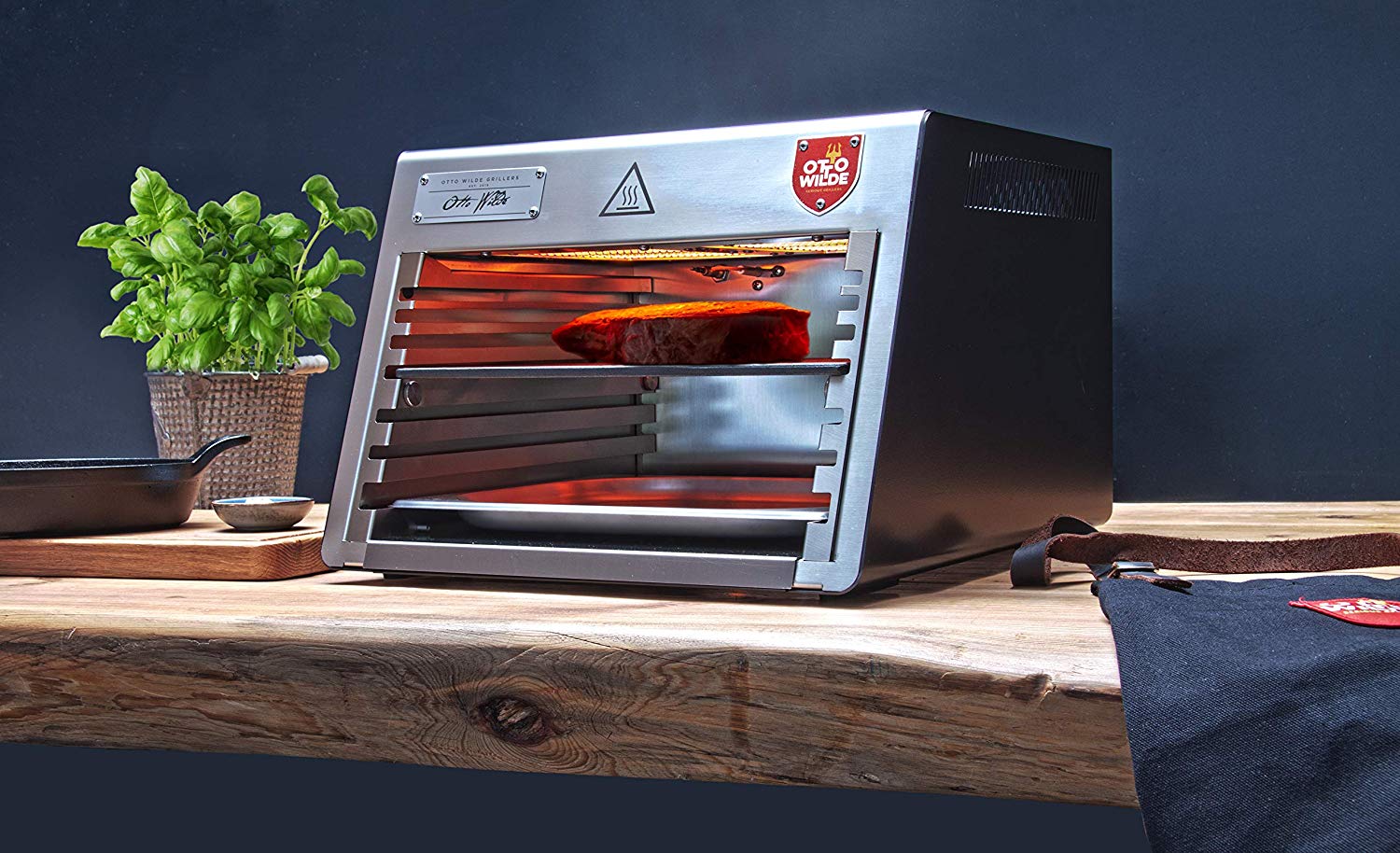 The Otto Wilde LITE Portable Steak Grill Stainless Steel 1500°F in 3 ...
