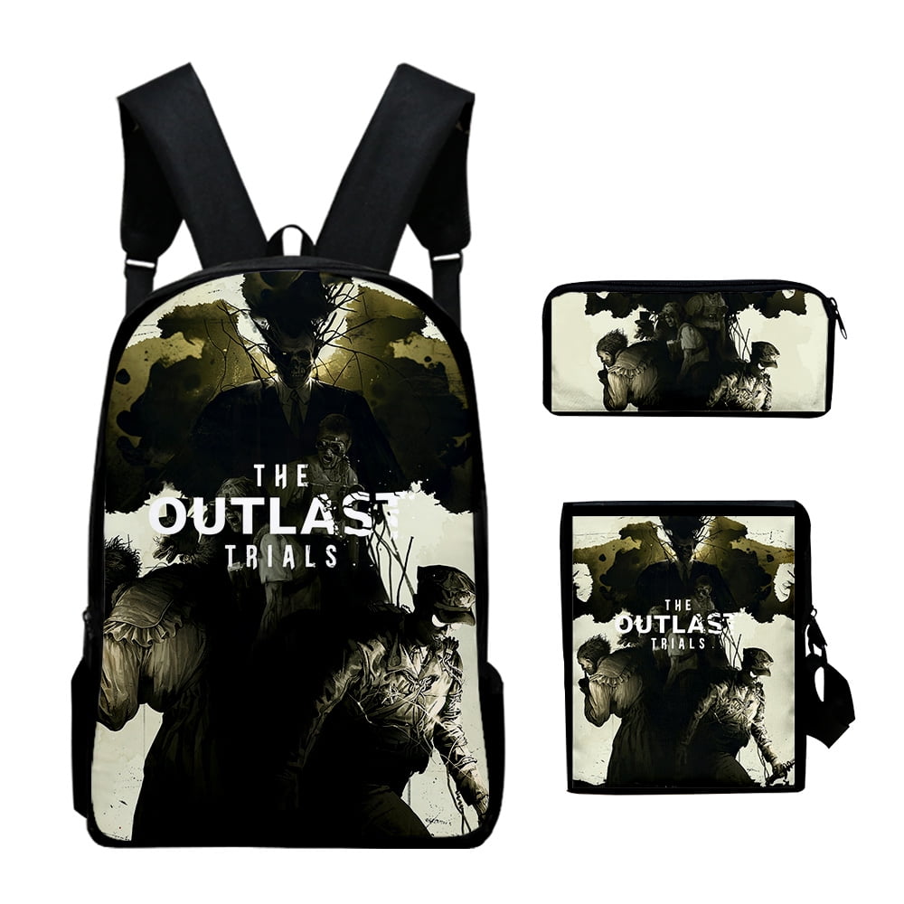 The Outlast Trials Merch 3pcs/set Zipper Backpack 3D Print Waist Bag ...