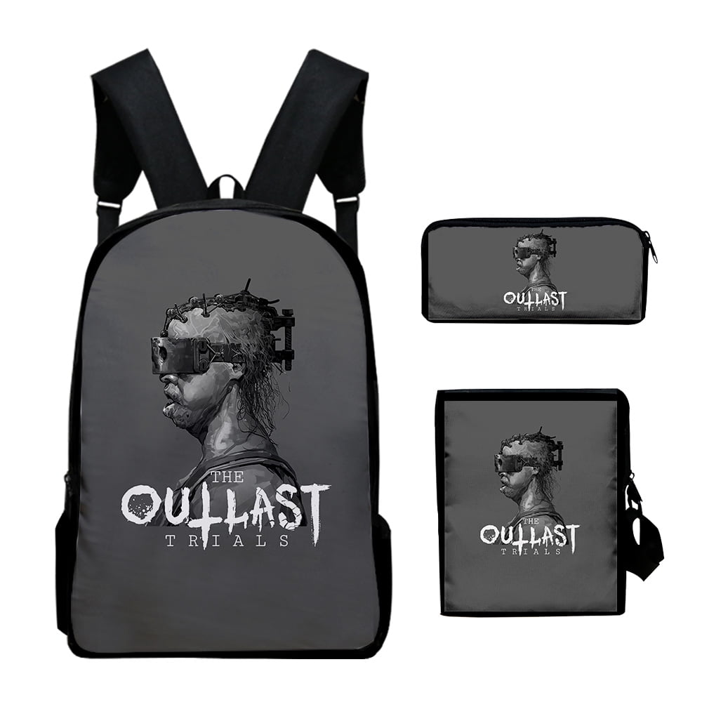 The Outlast Trials Merch 3pcs/set Zipper Backpack 3D Print Waist Bag ...