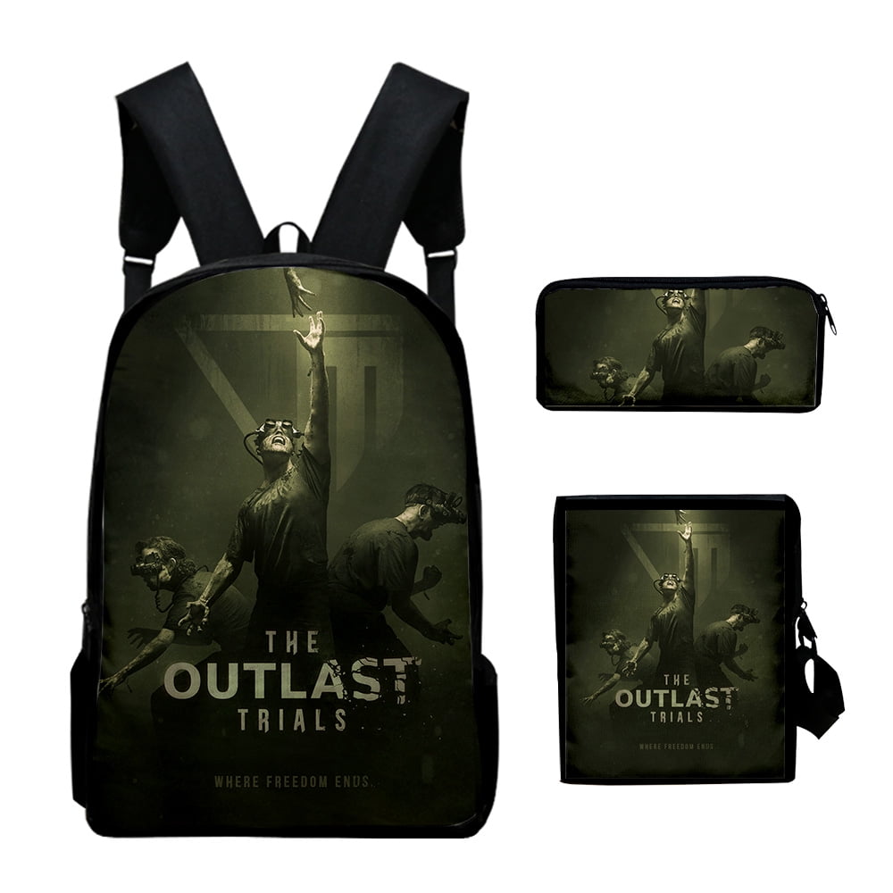 The Outlast Trials Merch 3pcs/set Zipper Backpack 3D Print Waist Bag ...