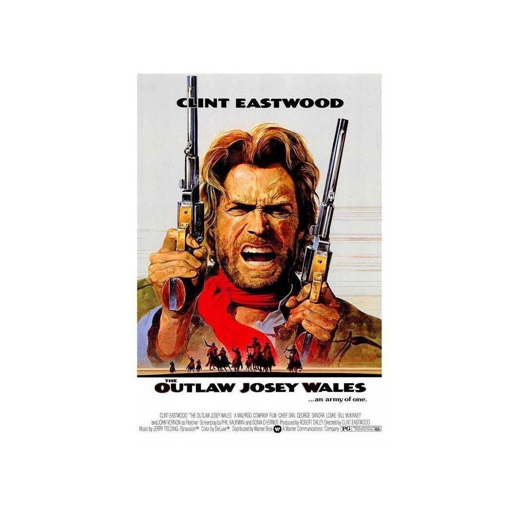 The Outlaw Josey Wales lint East Movie Film Poster - Walmart.com