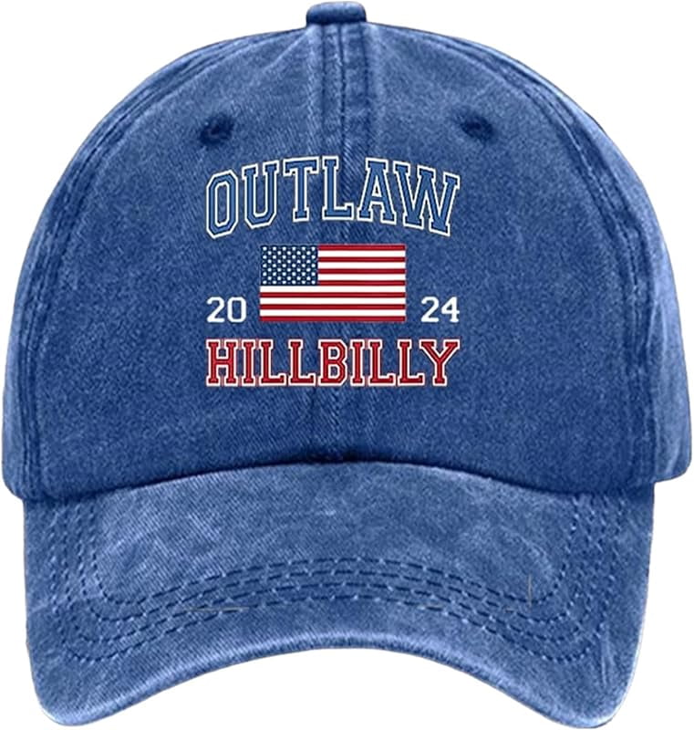 The Outlaw and The Hillbilly 2024 Patriotic Baseball Caps Election Hat ...