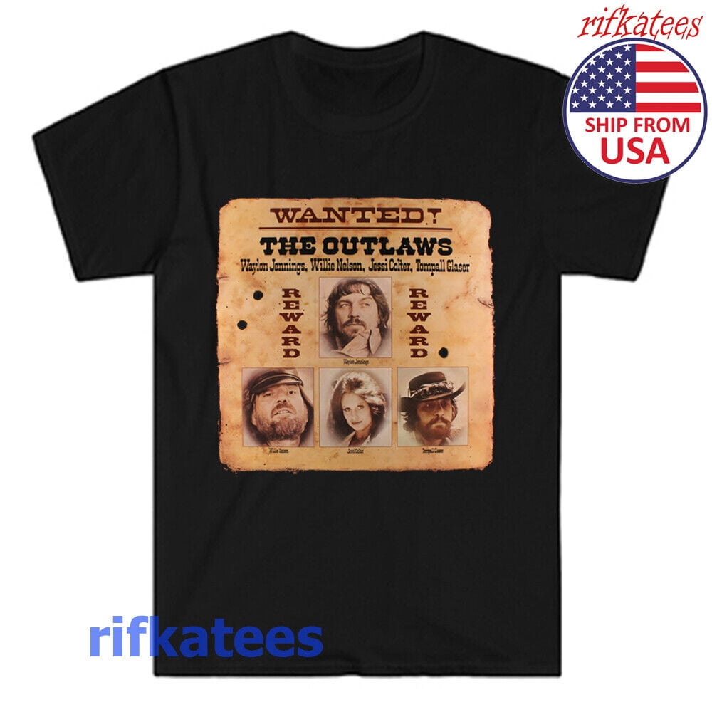 The Outlaws Wanted Poster Men's Black T-Shirt Size S to 5XL - Walmart.com