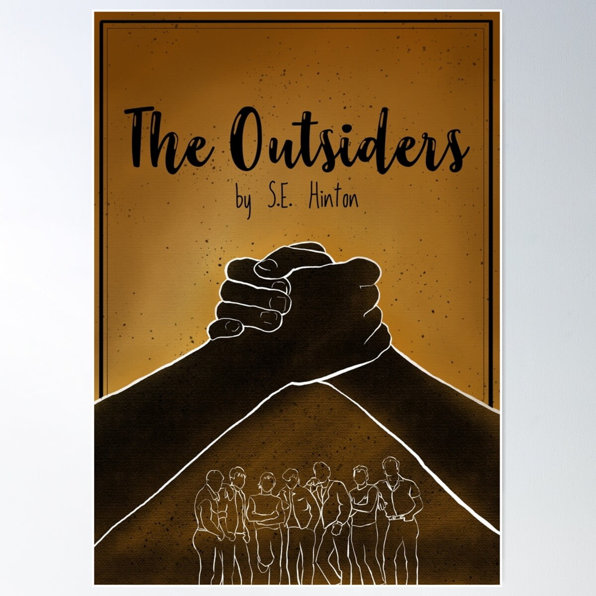 The Outsiders By S.E. Hinton (Re-Imagined) Poster Wall Art, Modern Wall ...