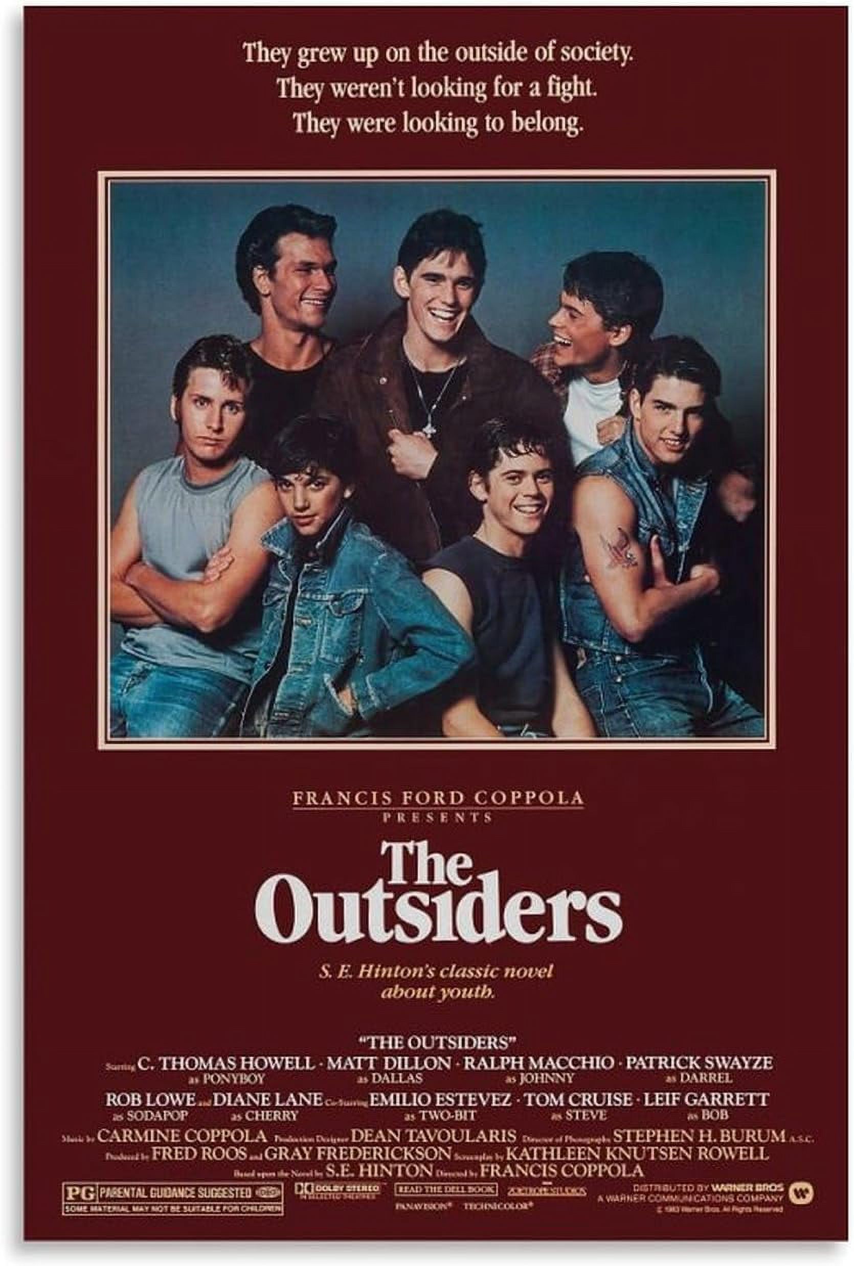 The Outsiders Poster Classic Movie Vintage Posters for Room Aesthetic ...