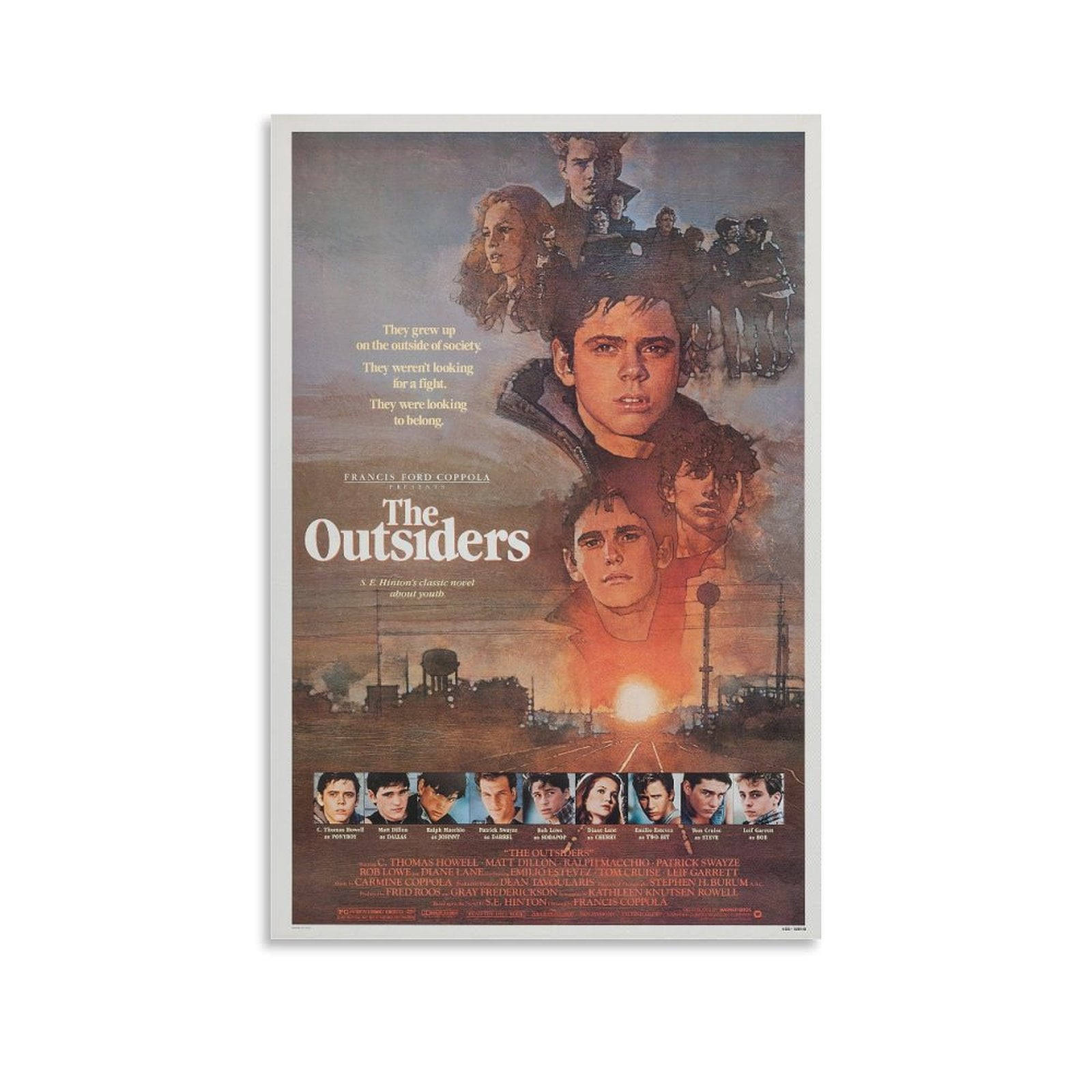 The Outsiders Poster Vintage Gangster Crime Movie Posters Posters Art ...