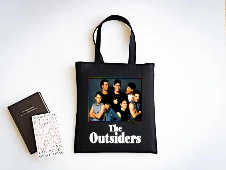 The Outsiders Tote Bag Classic Novel Tribute Soft Fit Design, a gift ...