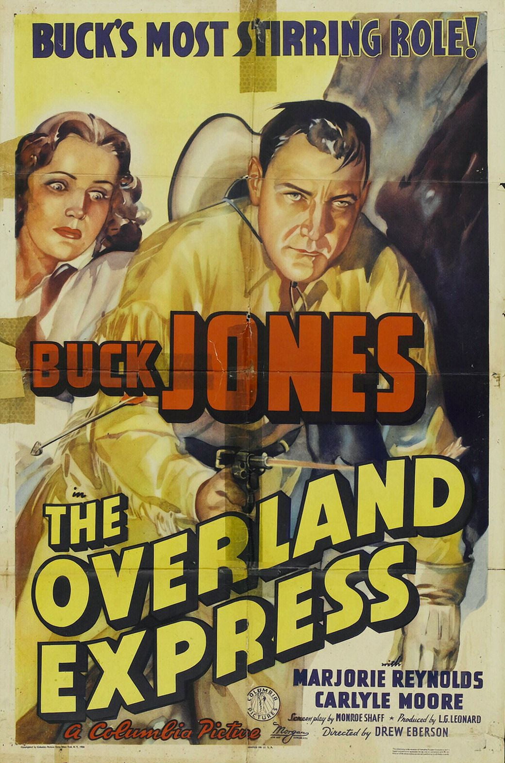 The Overland Express - movie POSTER (Style A) (27" x 40") (1938 ...