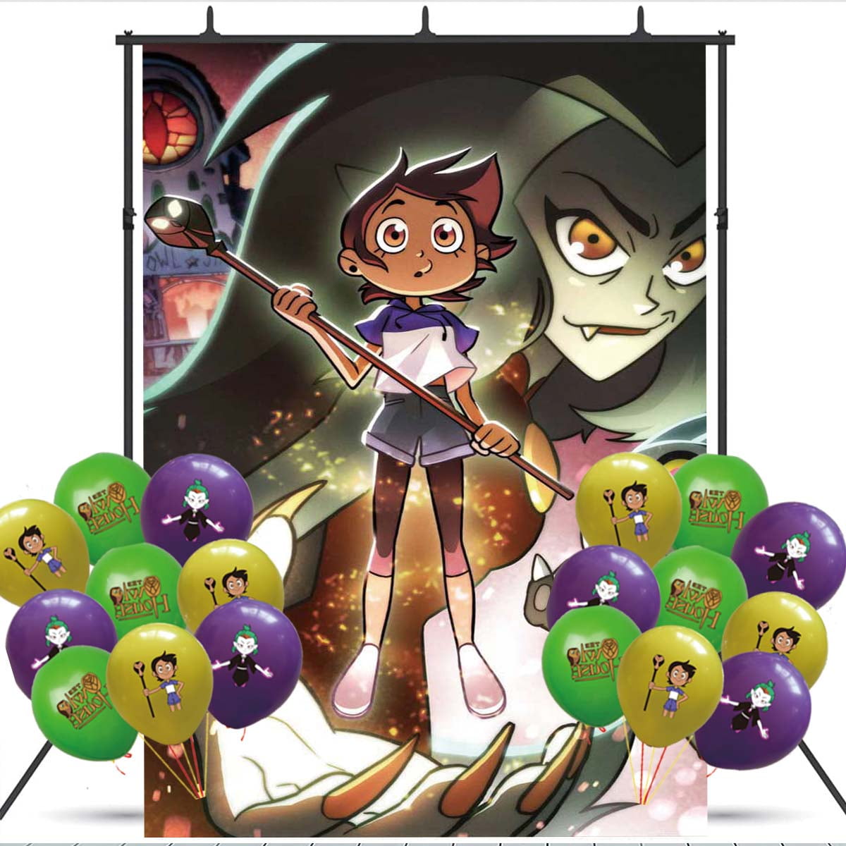 The Owl House Banner Backdrop Background Birthday Balloons Party ...