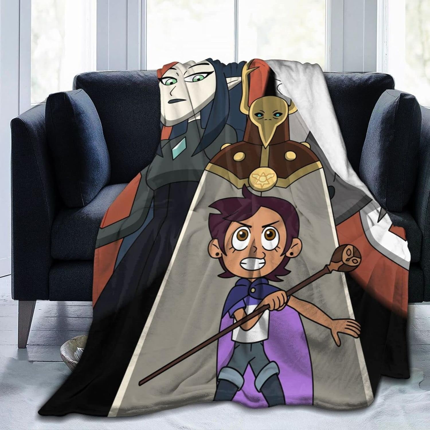 The Owl House Flannel Blanket Lightweight Cozy Bed Blankets Soft Throw ...