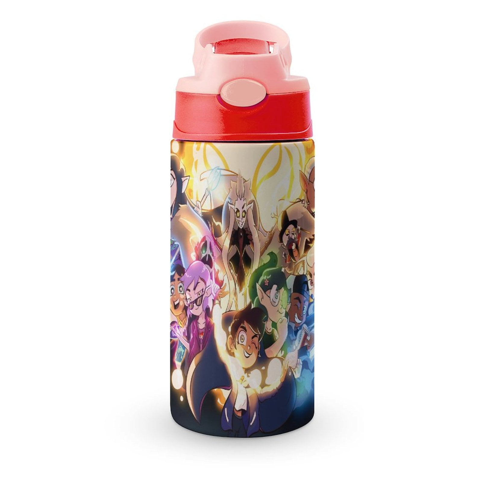 The Owl Hou-s Kids Water Bottle with Straw Lid Insulated Stainless Steel Reusable Tumbler for ...