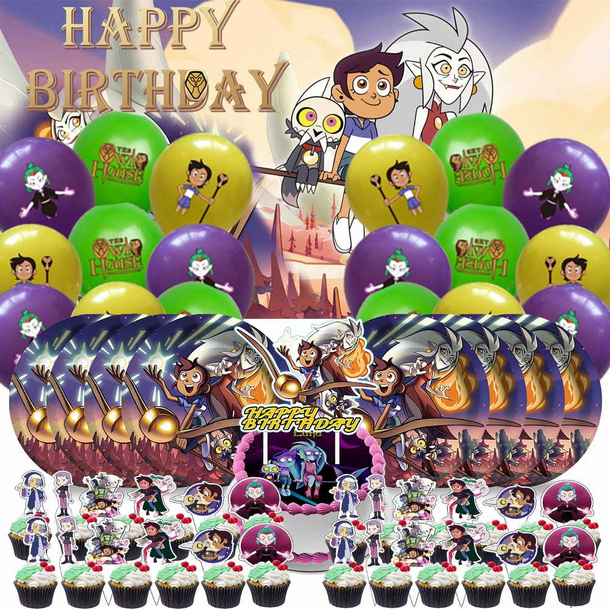 The Owl House Party Supplies Plates Decorations Birthday Cake Topper ...