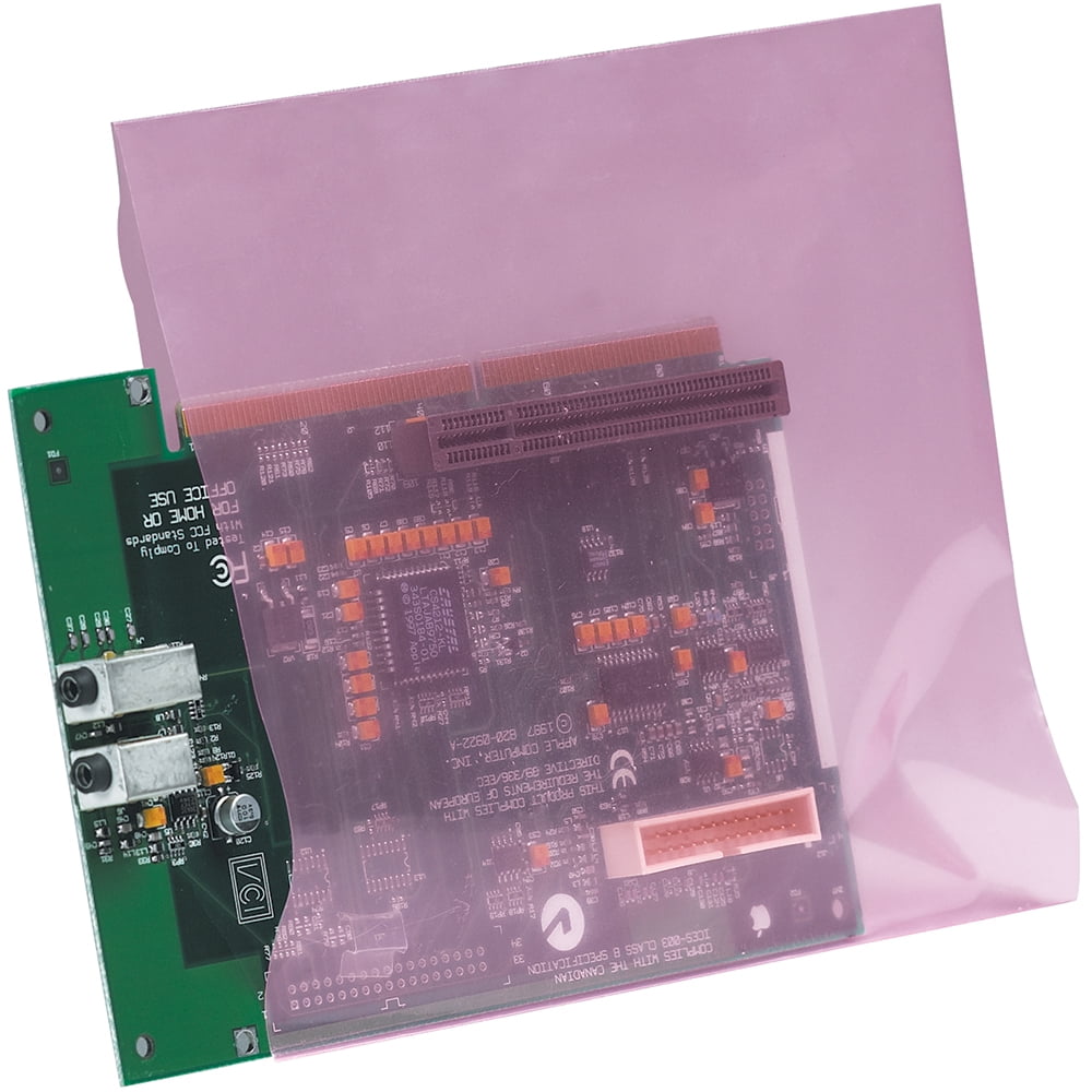 The Packaging Wholesalers Anti-Static Flat 4 Mil Poly Bags 12" x 18 ...