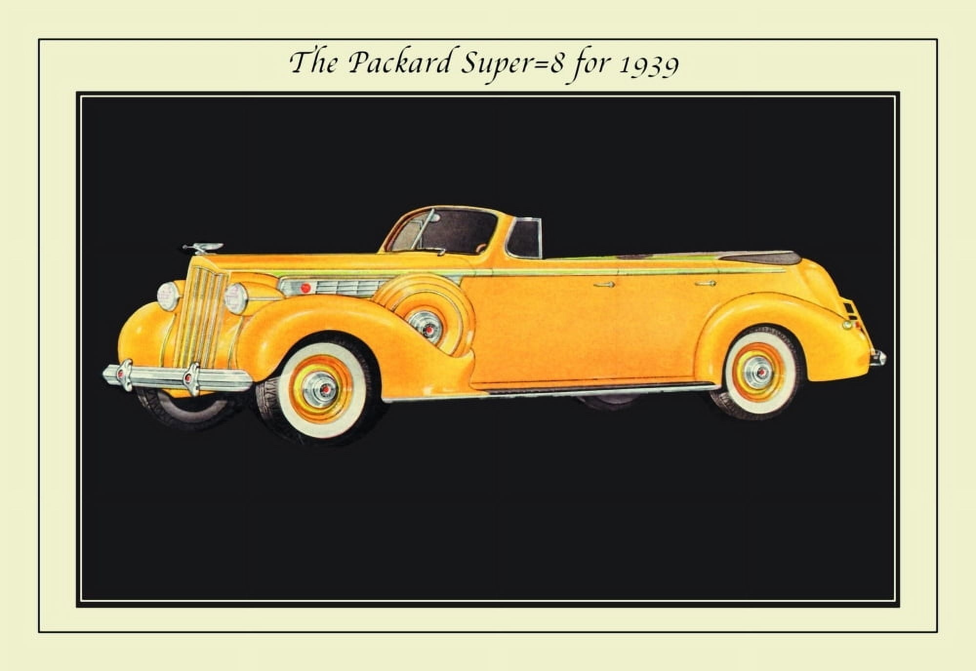 The Packard Super 8 for 1939 Poster Print by unknown (18 x 24 ...