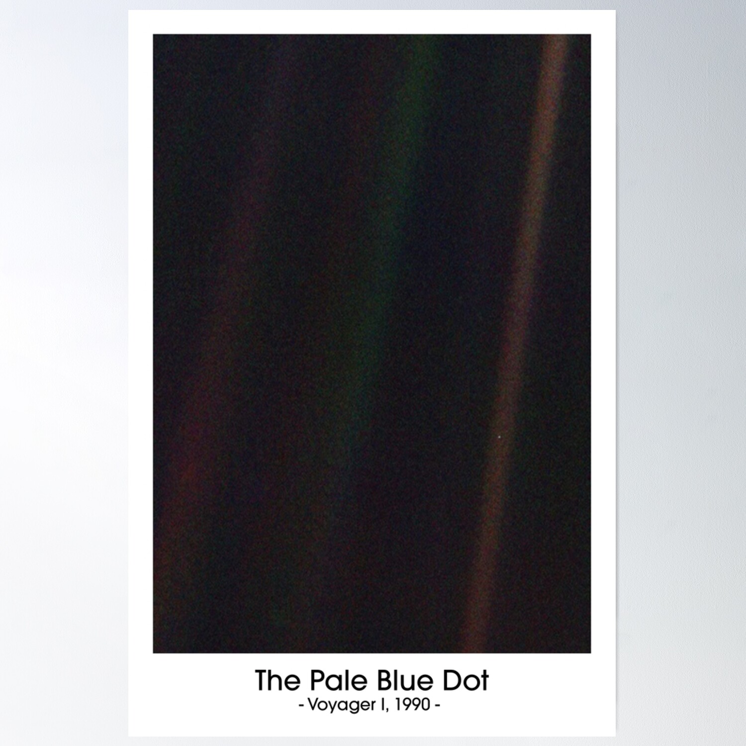 The Pale Blue Dot Hq Poster Wall Art, Modern Wall Decor, 12x18 UNFRAMED ...